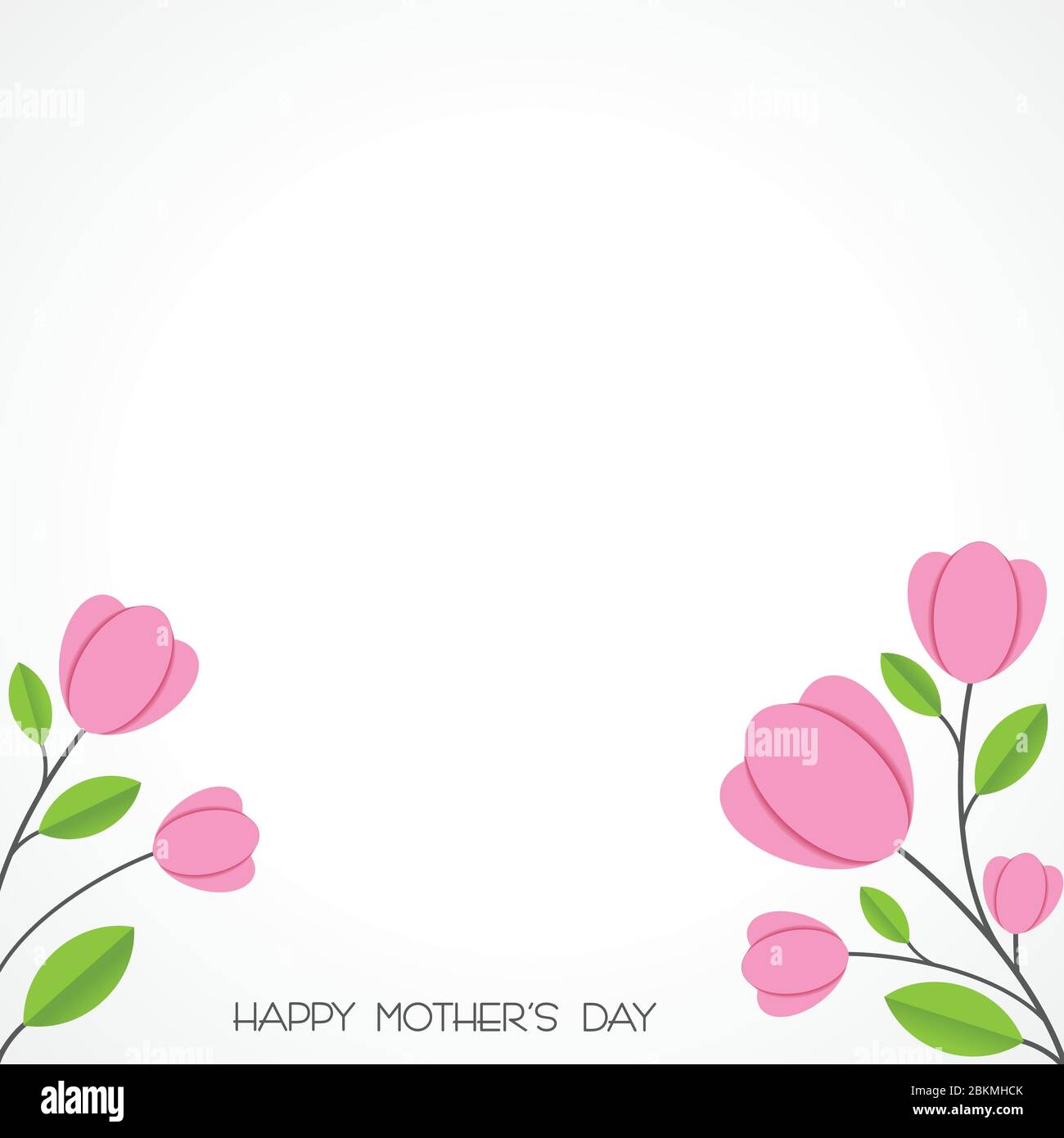 Illustration Of Happy Mother`s Day Greeting Banner Or Poster Best Mom